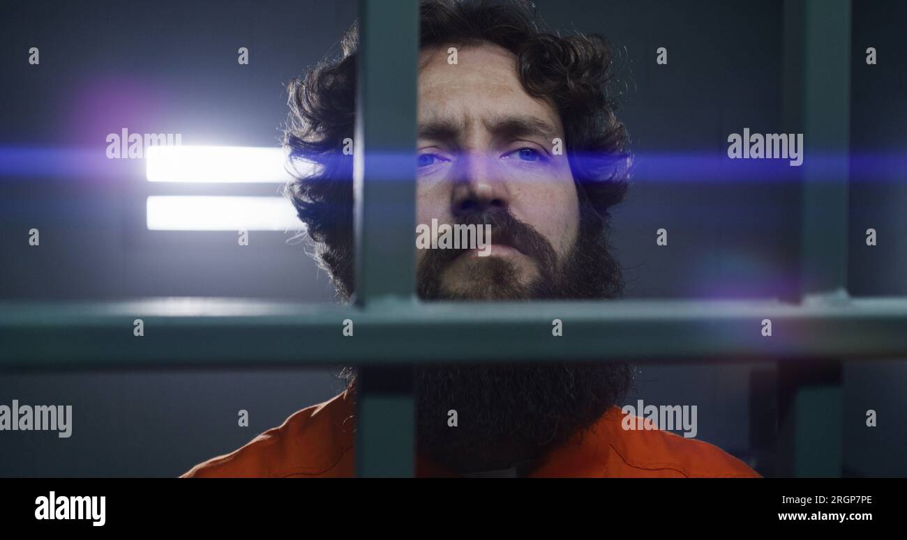 Criminal handcuffed bars in jail hi-res stock photography and images ...