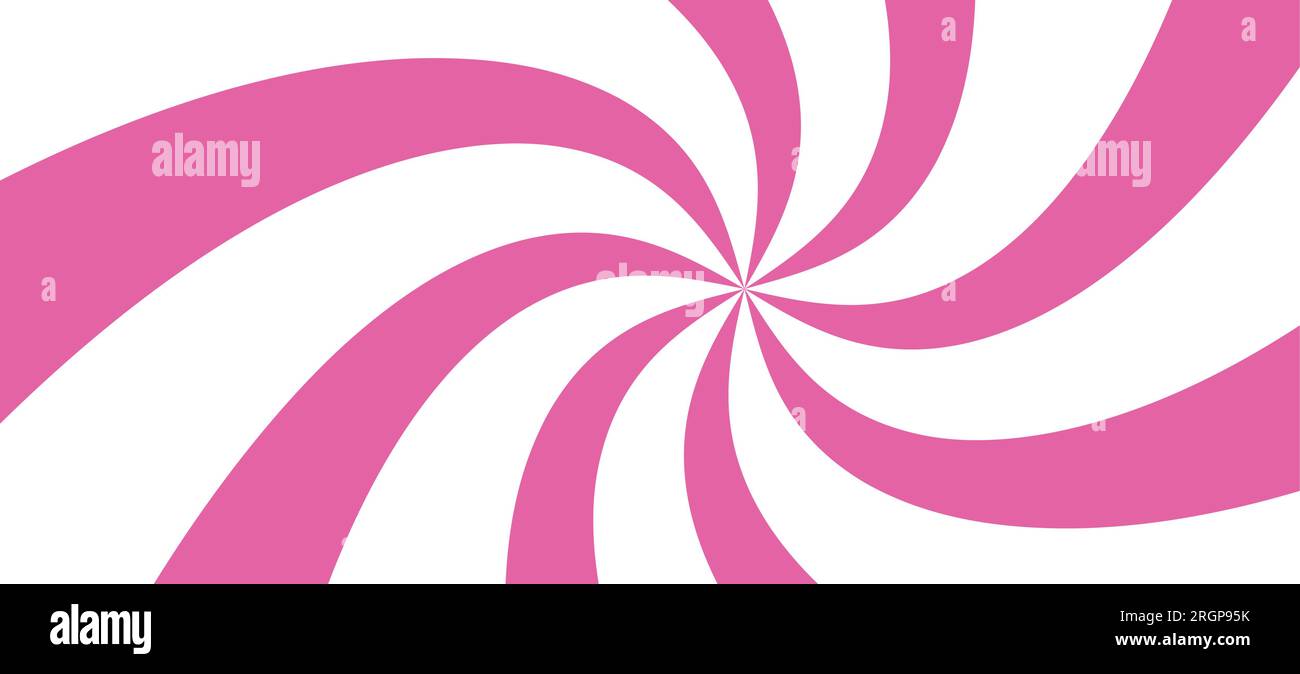 Pink Horizontal Swirl Design