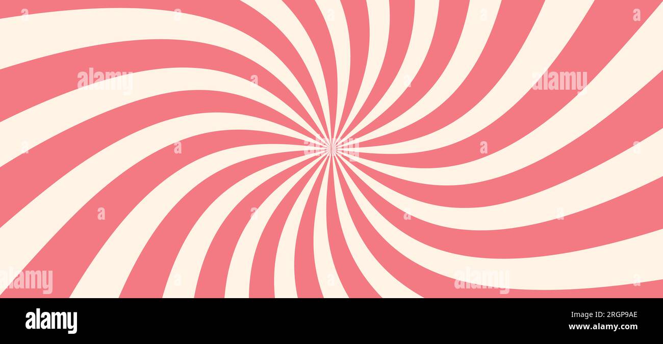 Pink ice cream and candy swirl background, lollipop vortex patterns ...