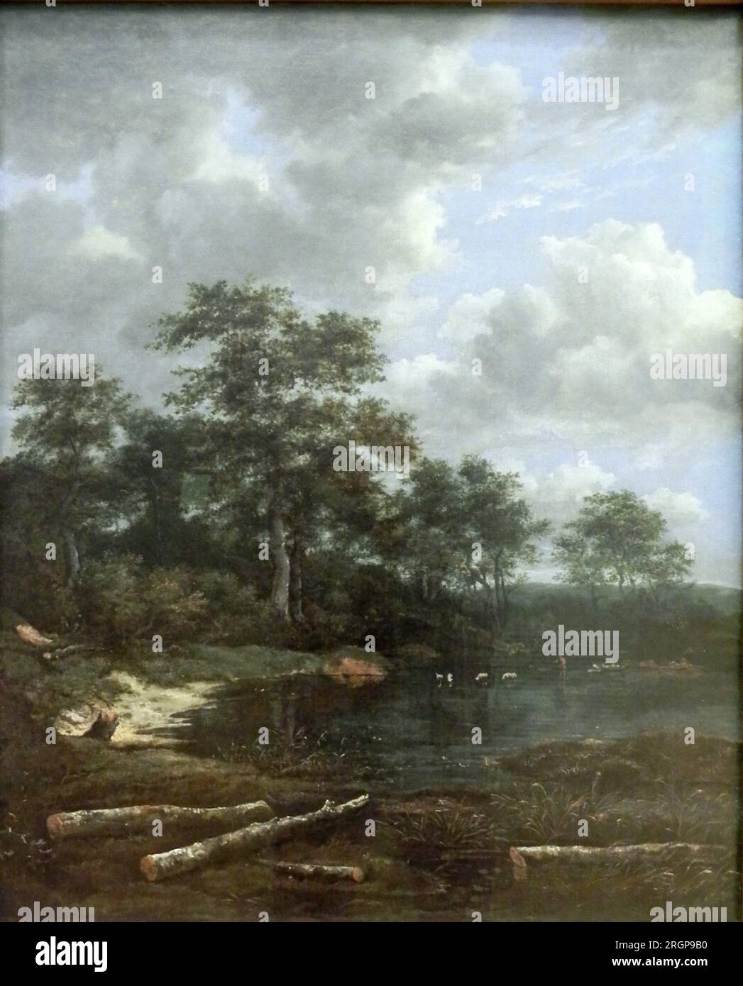 Pond at Forest Edge circa 1670 by Jacob van Ruisdael Stock Photo - Alamy