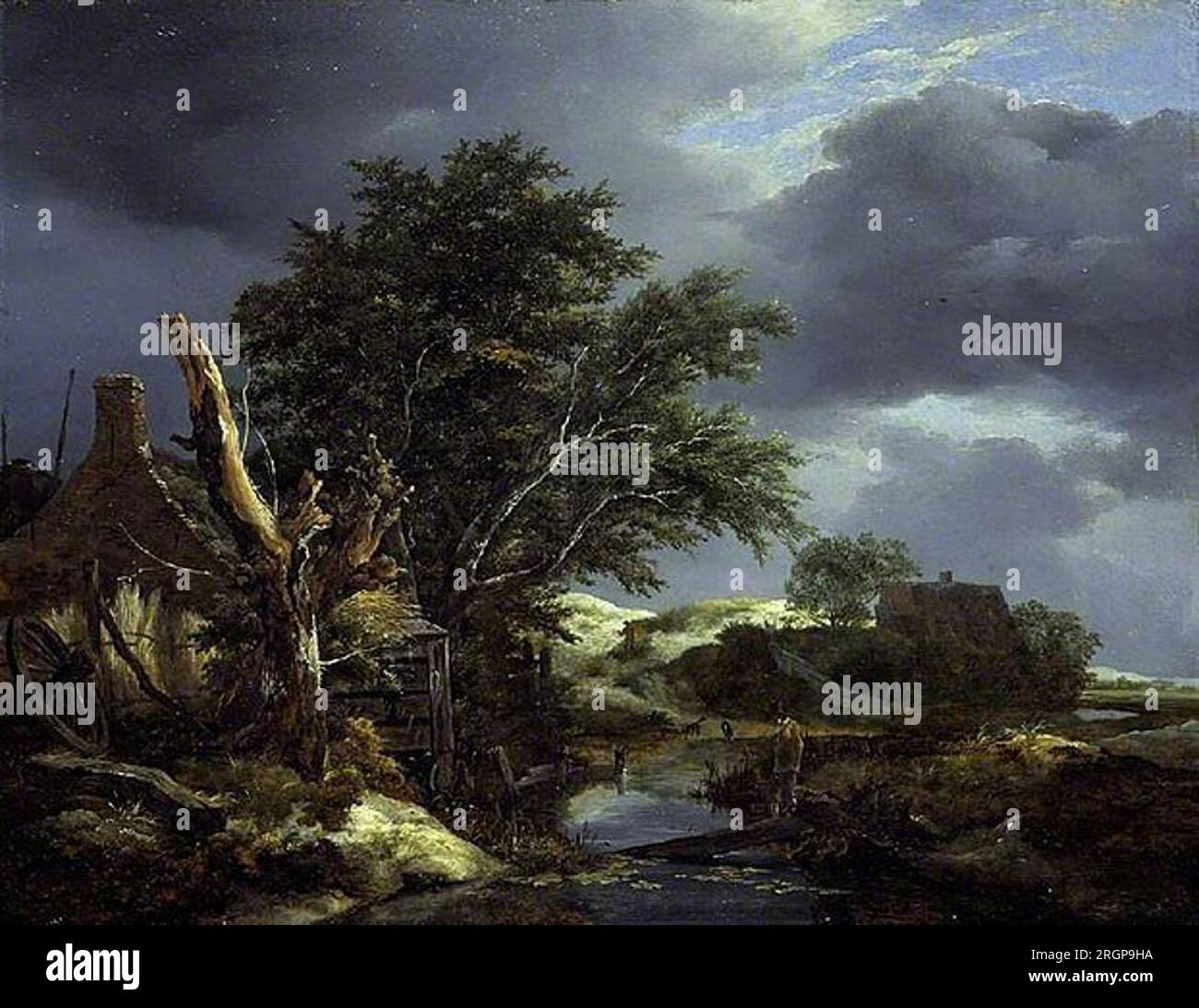 Landscape with a Blasted Tree near a House circa 1645 by Jacob van ...