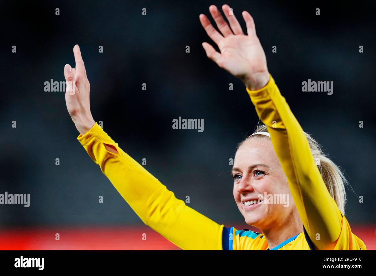 Sweden's Amanda Ilestedt celebrates at the end of the Women's World Cup ...