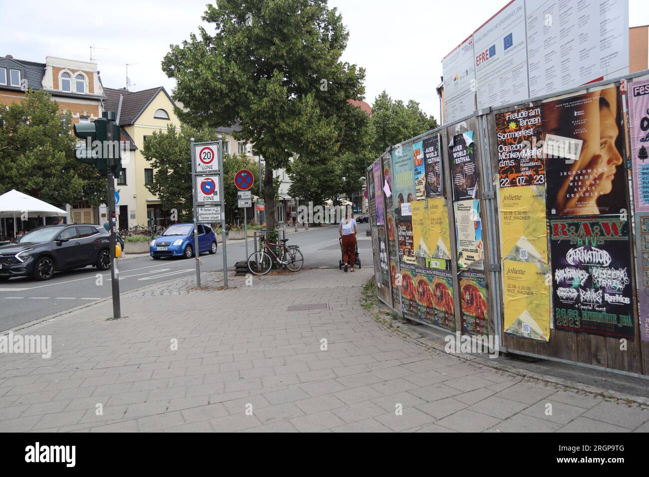 July 23, 2023, Jena, Thuringia, Germany: A street in Jena city, the ...