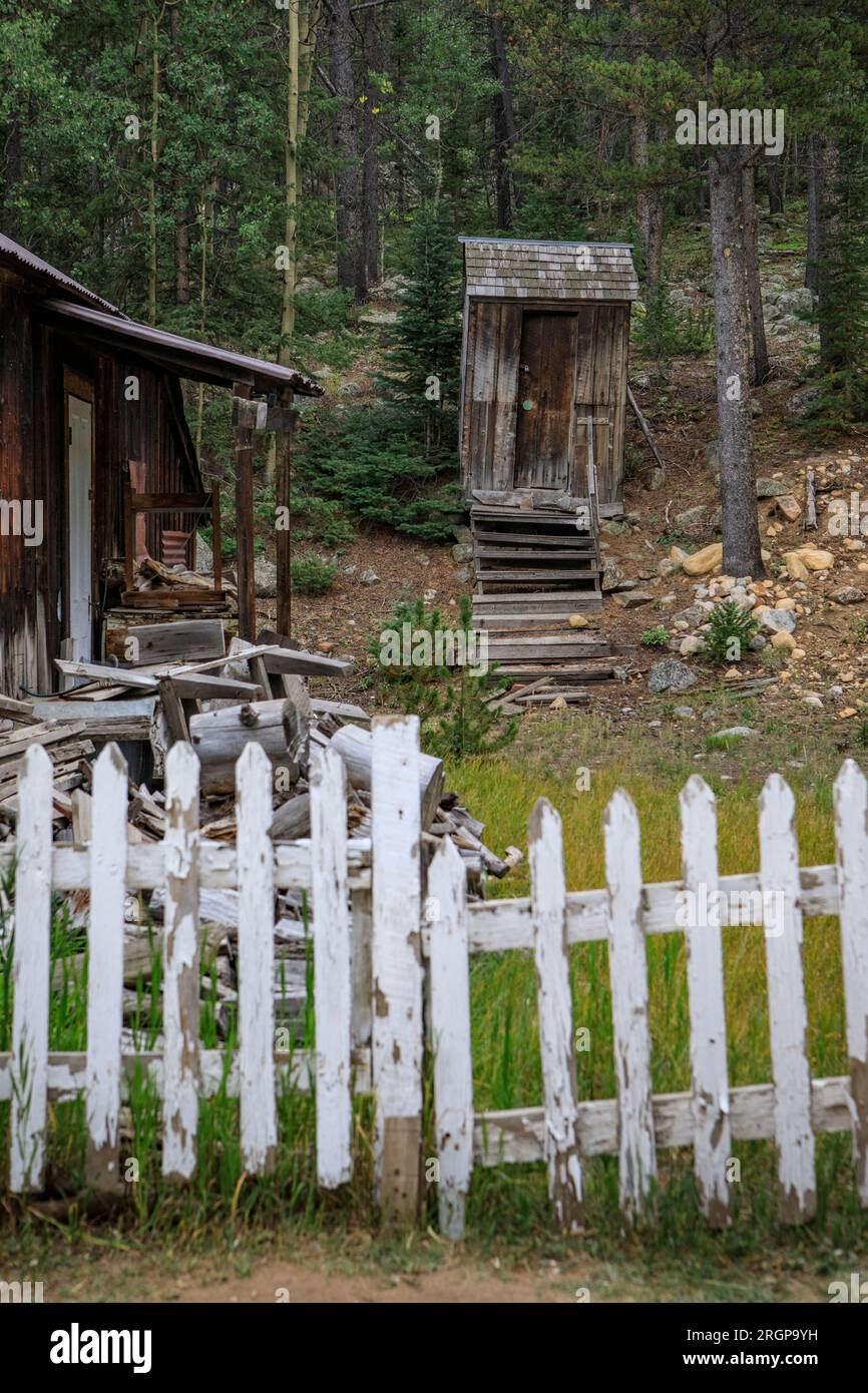 The historic ghost town of Saint Elmo, Colorado Stock Photo - Alamy