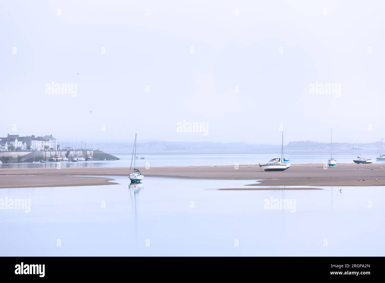 Early morning and low tide; a view toward the estuary of the Torridge ...