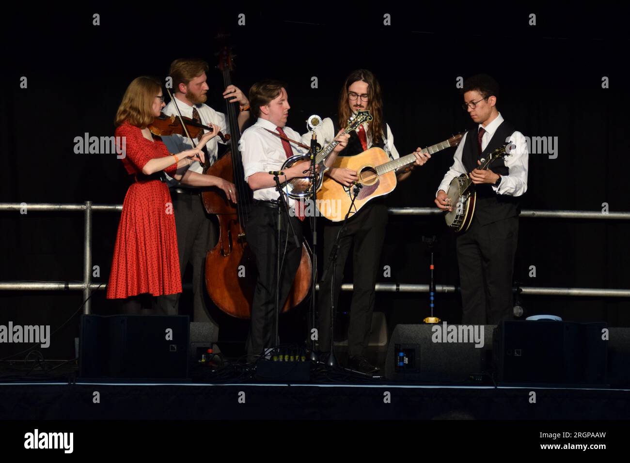 The Vanguards live on stage at The Cambridge Folk Festival, England, UK Stock Photo - Alamy