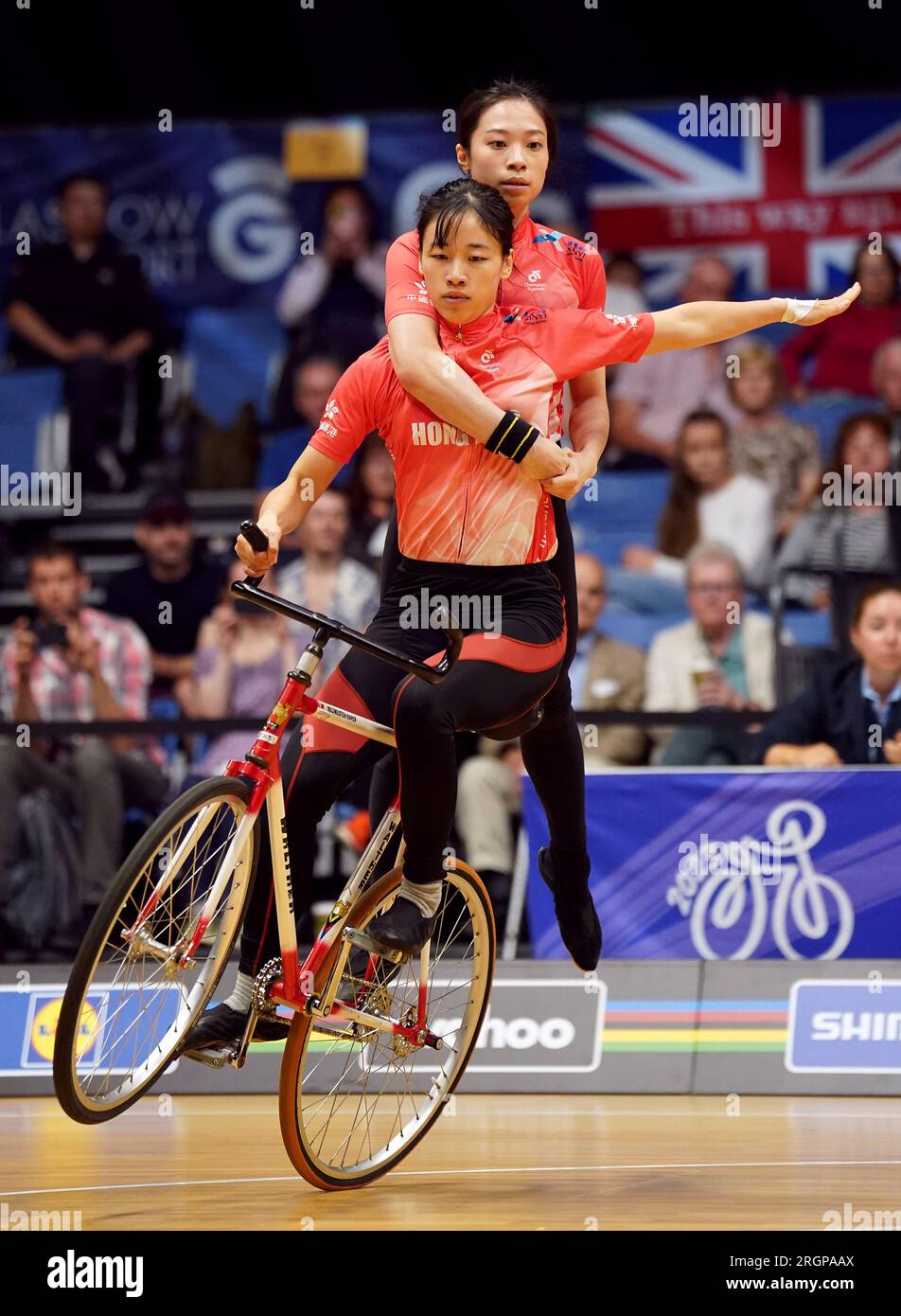 Hong Kong compete in the Women’s Elite Artistic Cycling Pair ...