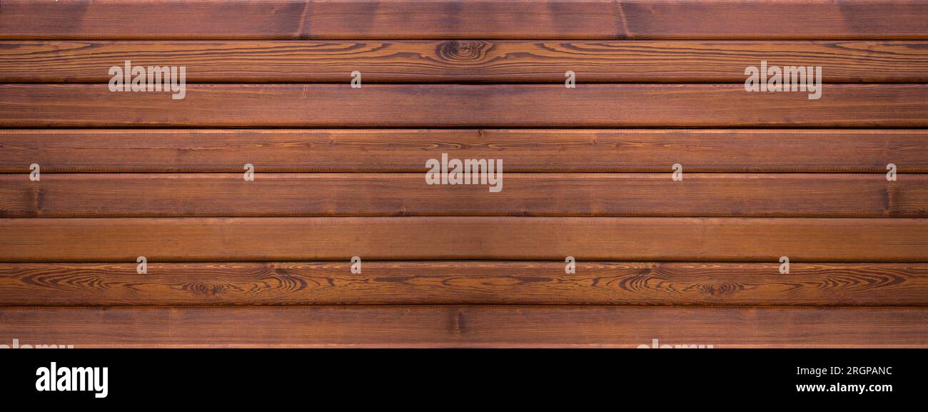 Old brown rustic wooden boards, panorama banner long. Panoramic shot of ...