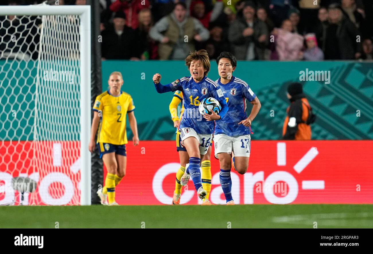 August 11 2023: Honoka Hayashi (Japan) celebrates the teams first goal ...