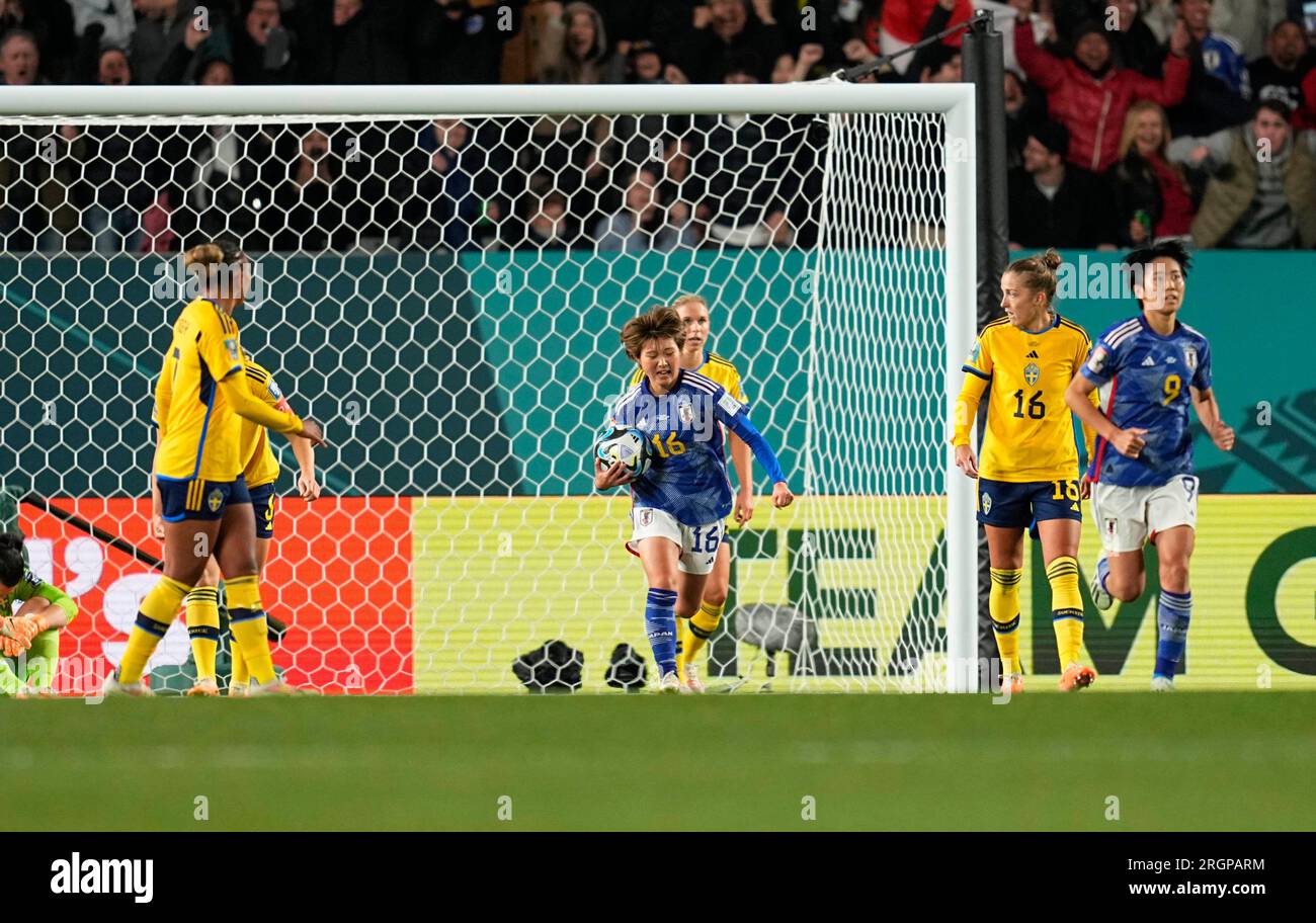 August 11 2023: Honoka Hayashi (Japan) celebrates the teams first goal ...