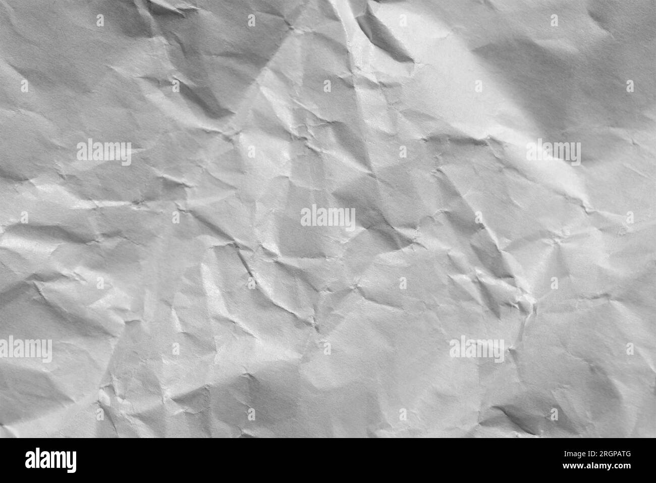 White crumpled paper texture background. Wrinkled and crushed paper ...