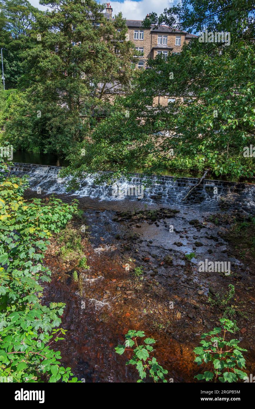 River Wharf at Hebden Bridge Stock Photo - Alamy