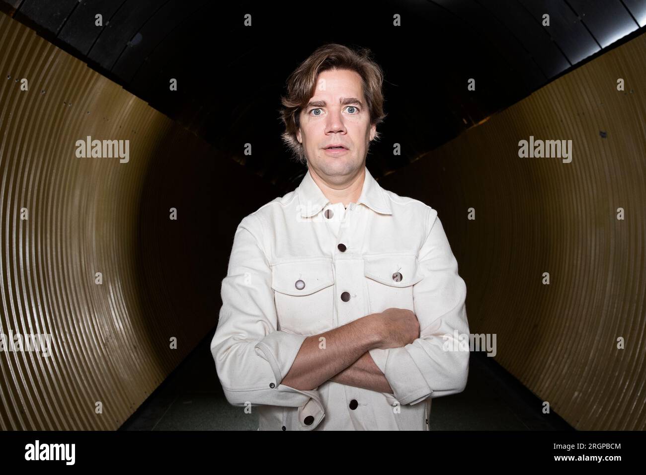 Singer Pelle Almqvist (Howlin' Pelle), from Swedish rock band The Hives ...