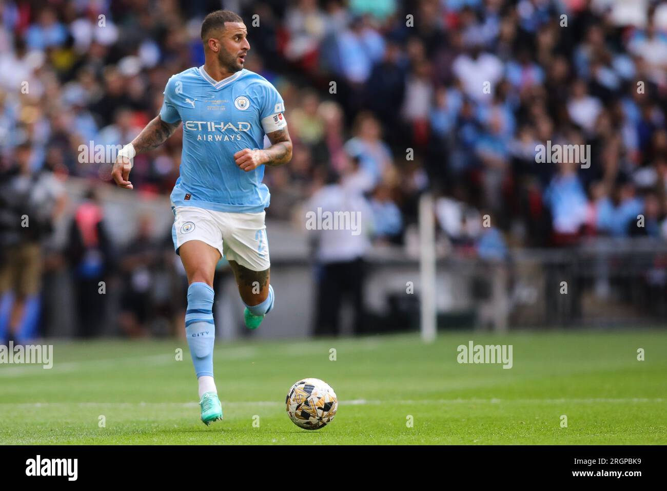 Kyle Walker of Manchester City - Arsenal v Manchester City, FA ...