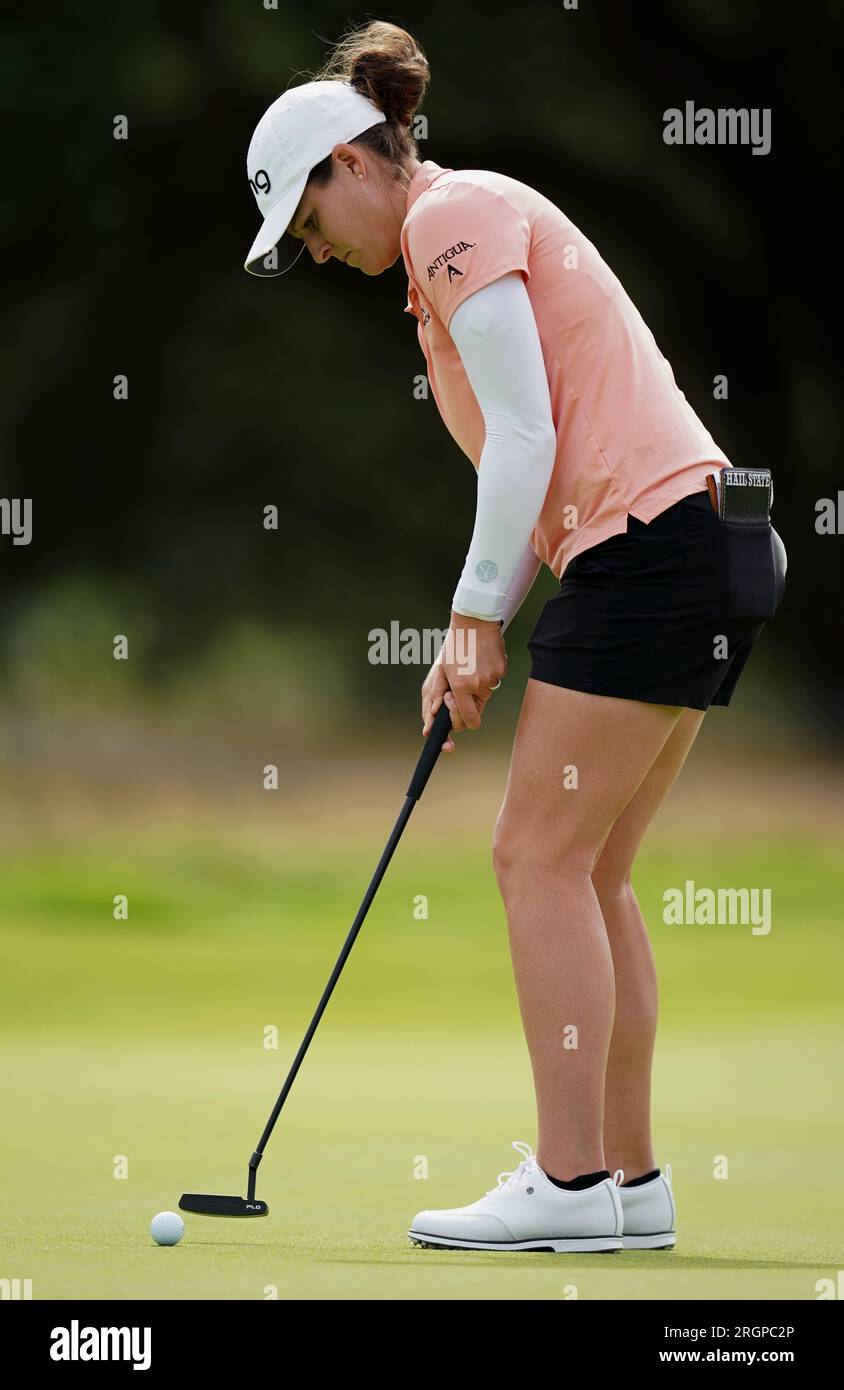 Ally Ewing of the USA on the 10th green during day two of the 2023 AIG ...