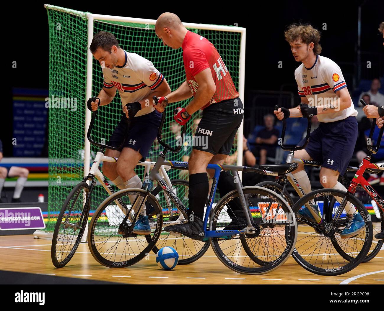 Great Britain’s Mark Percival and Jenson Harris in action against ...