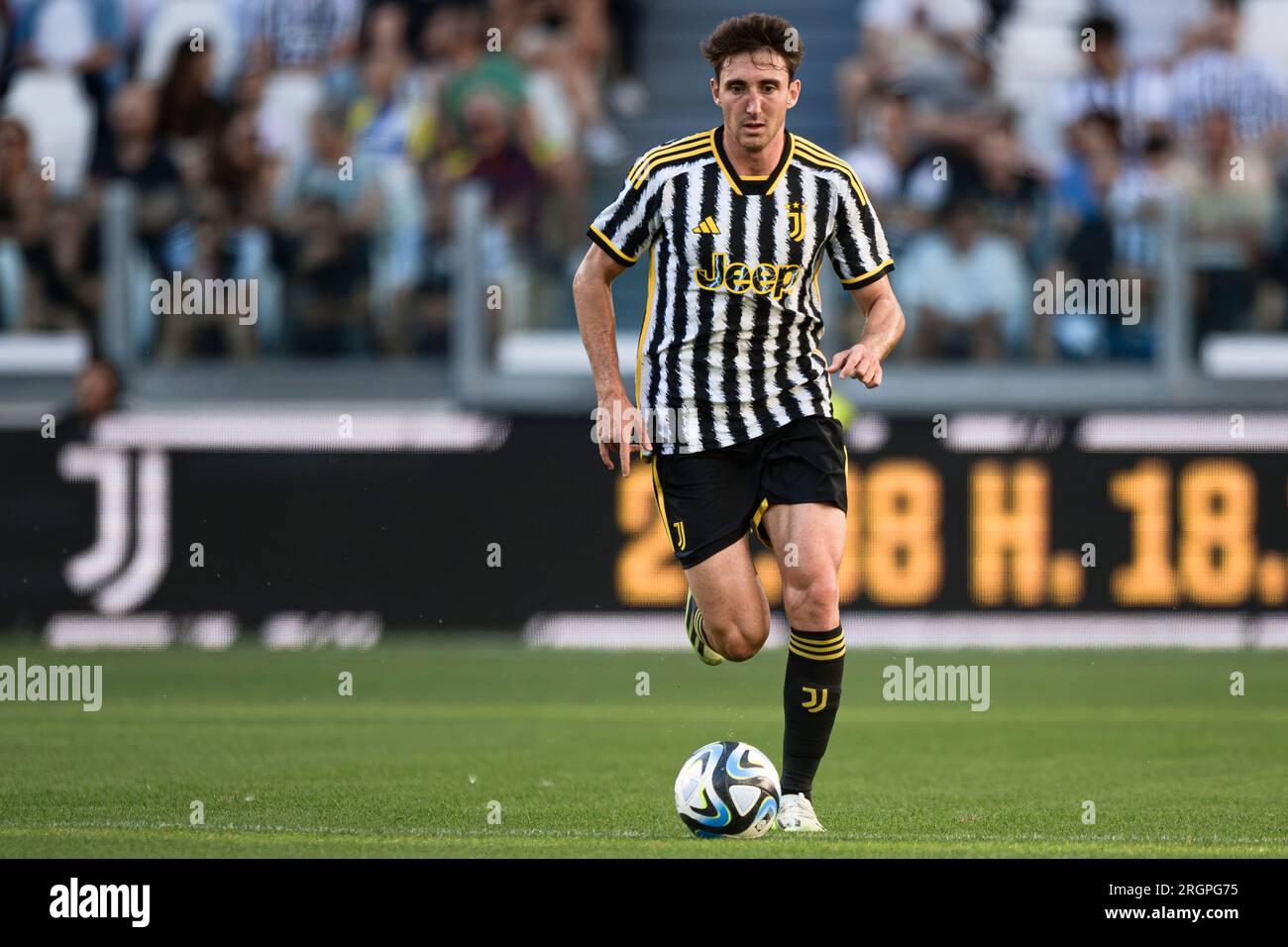 Andrea Cambiaso of Juventus FC in action during the friendly football ...