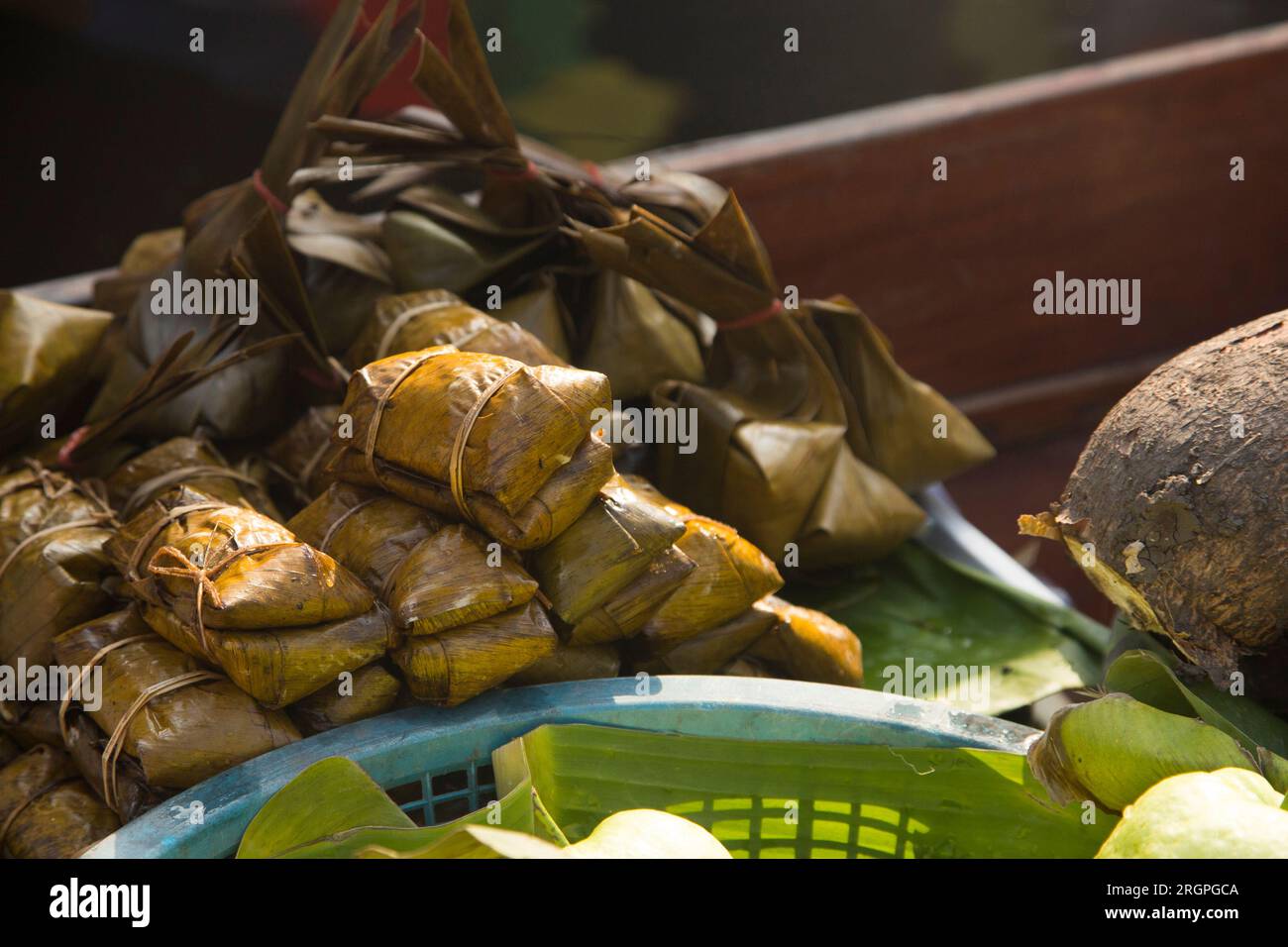Khao Nom Nap - Sticky Rice Coconut Dumpling. These sweet treats are ...