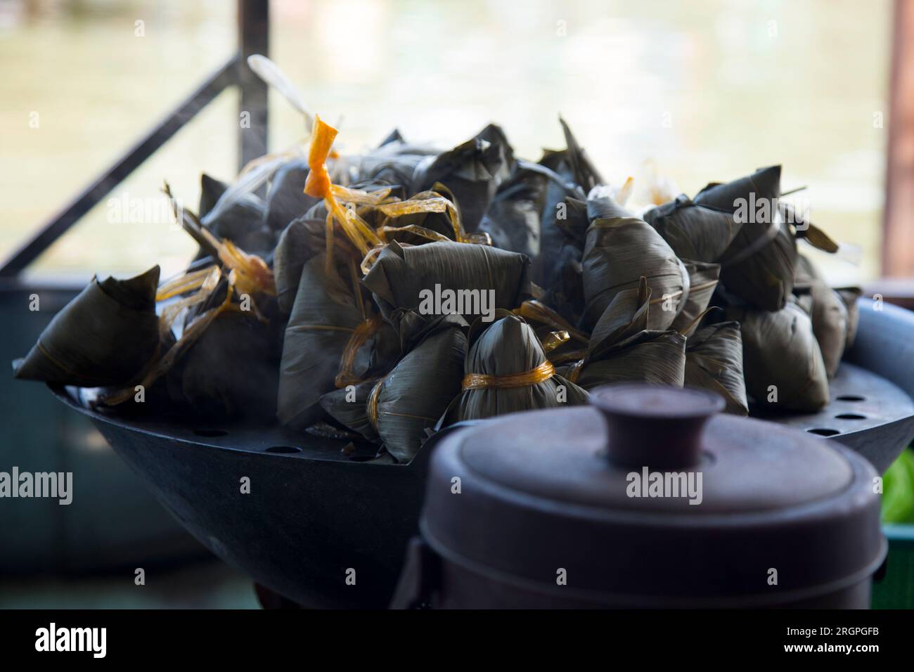 Khao Nom Nap - Sticky Rice Coconut Dumpling. These sweet treats are ...