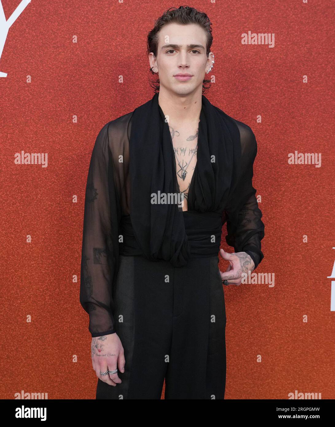 Los Angeles, USA. 10th Aug, 2023. Vinnie Hacker arrives at the Variety ...