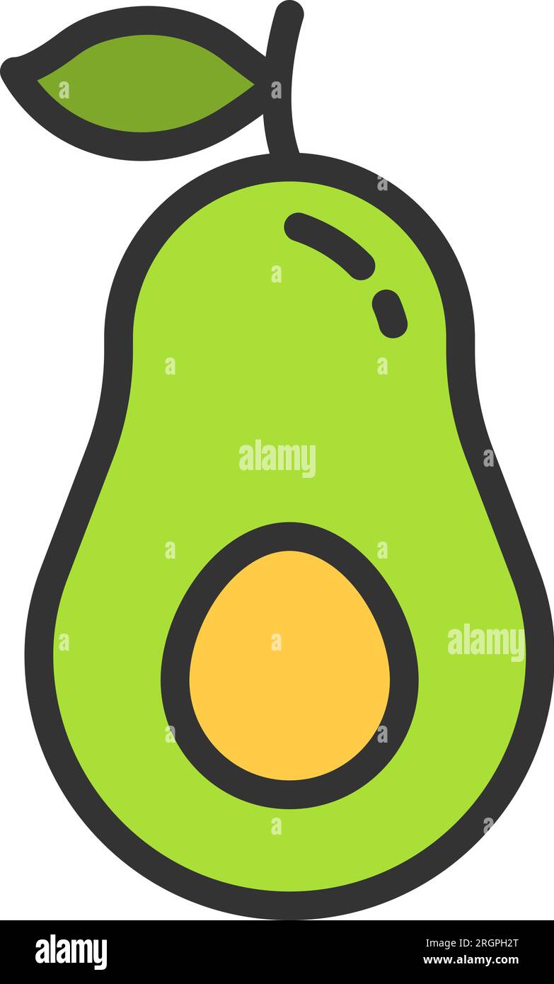 Avocado Icon image. Suitable for mobile application Stock Vector Image ...