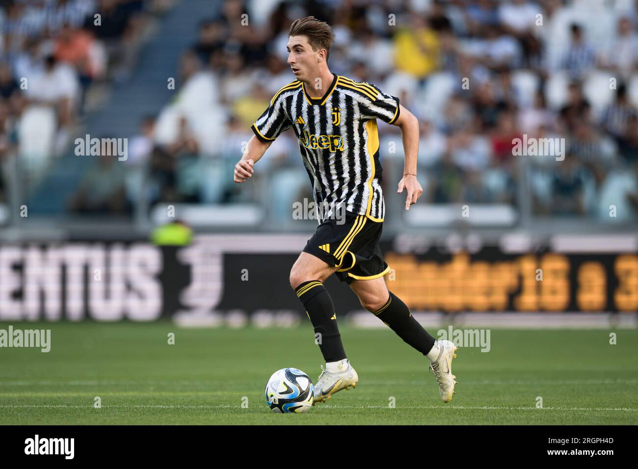 Fabio Miretti of Juventus FC in action during the friendly football ...