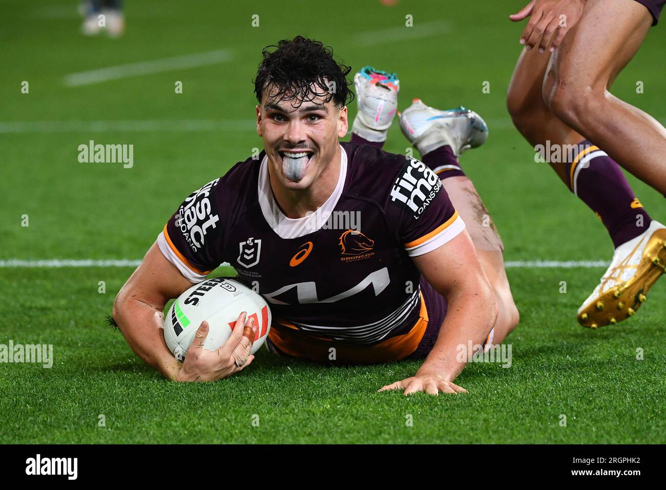 Brisbane, Australia. 11th Aug, 2023. Herbie Farnworth of the Broncos ...