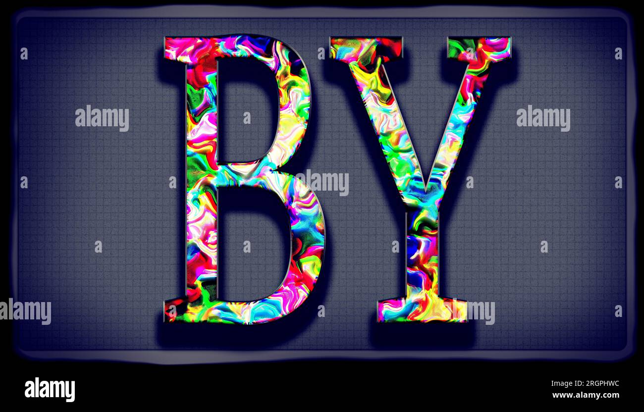 Signature BY design Painter rough Stock Photo - Alamy