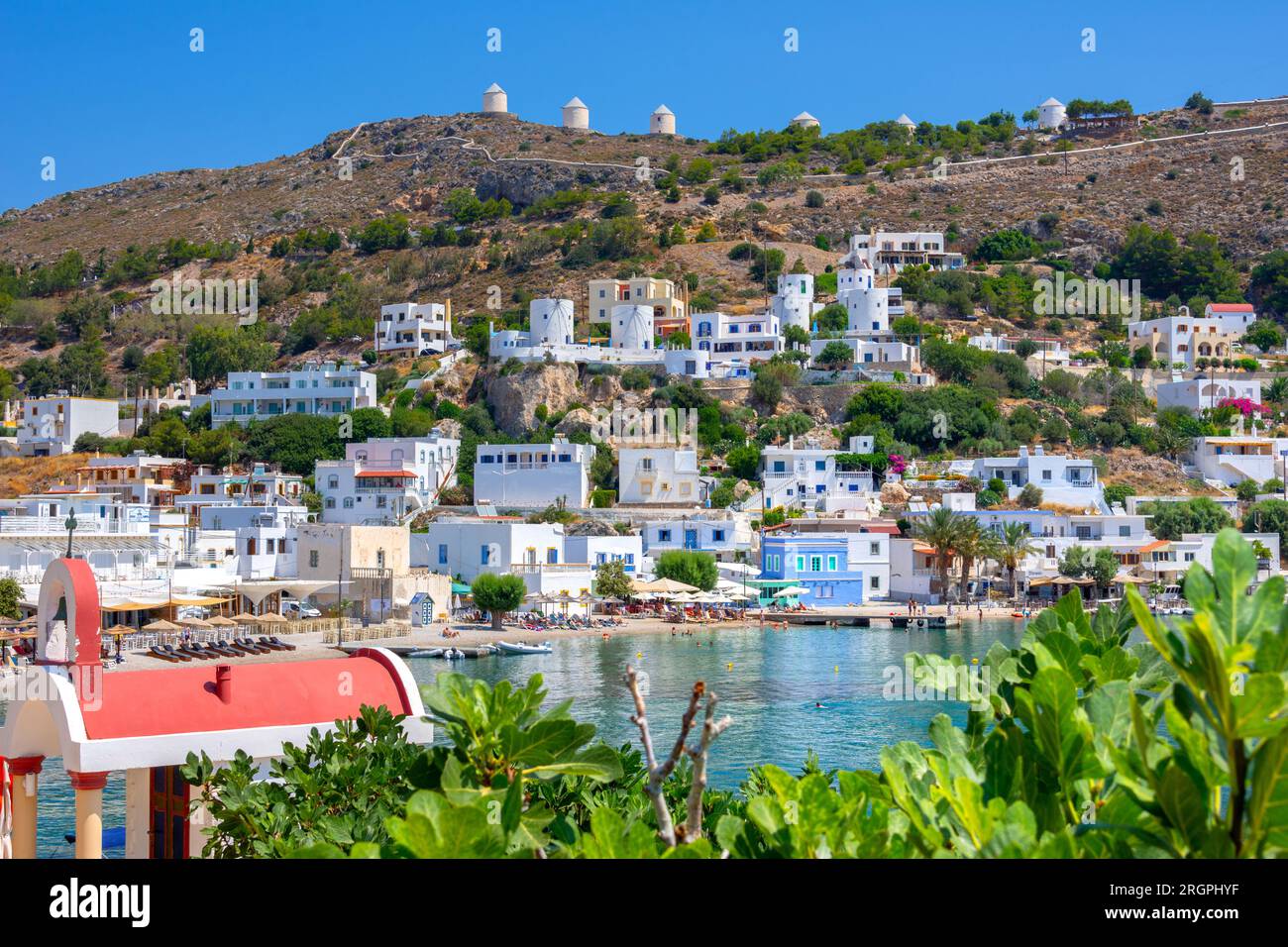 Windmill leros island greece hi-res stock photography and images - Alamy
