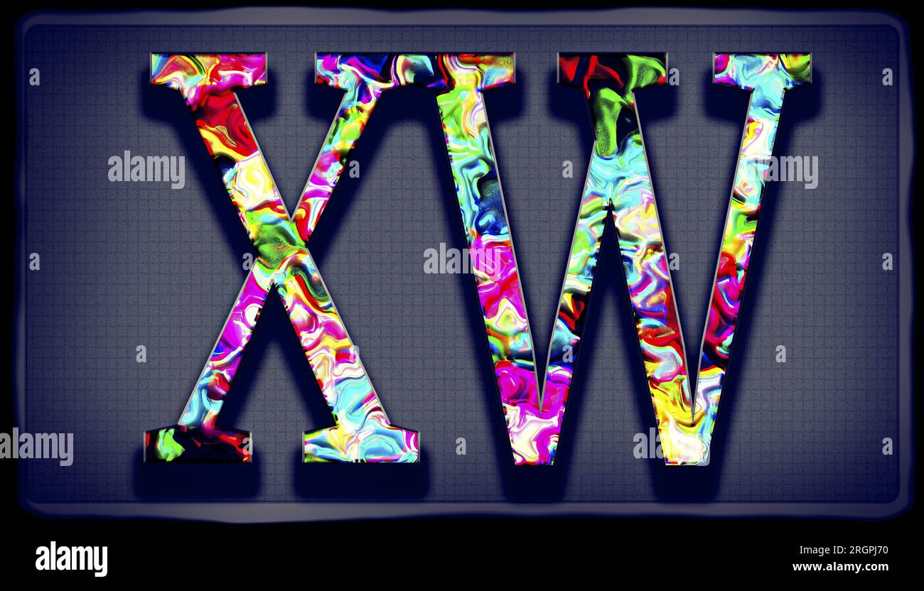 Signature XW design Painter rough Stock Photo - Alamy