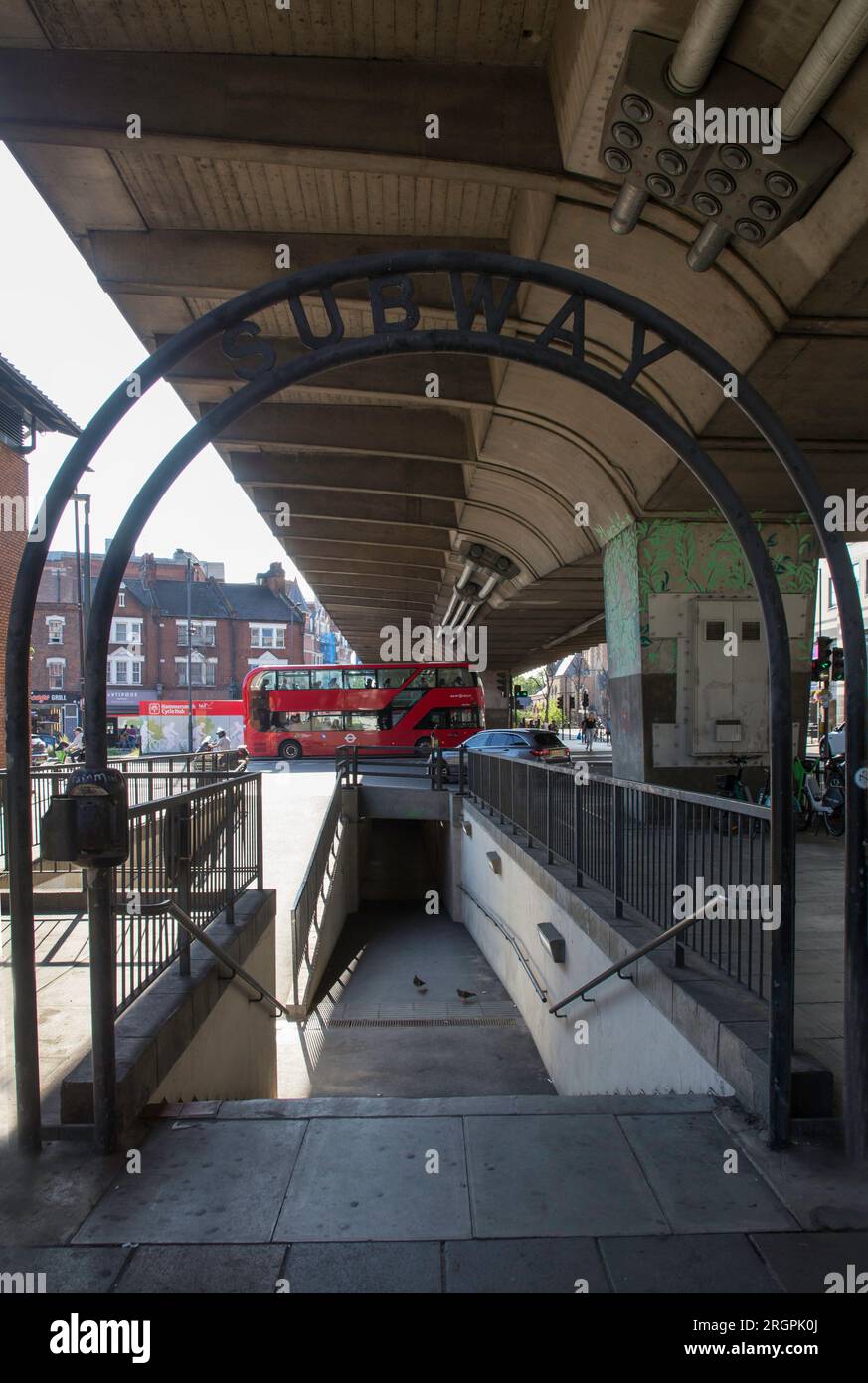 Public Subway underneath the Hammersmith Flyover Hammersmith West ...