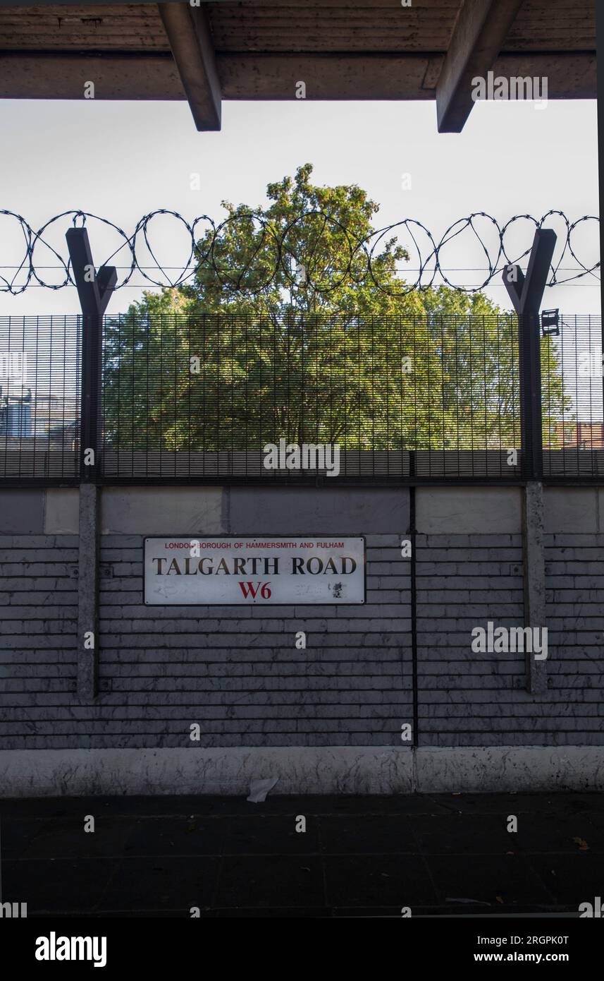 Tolgarth Road Hammersmith London underneath the flyover Stock Photo - Alamy