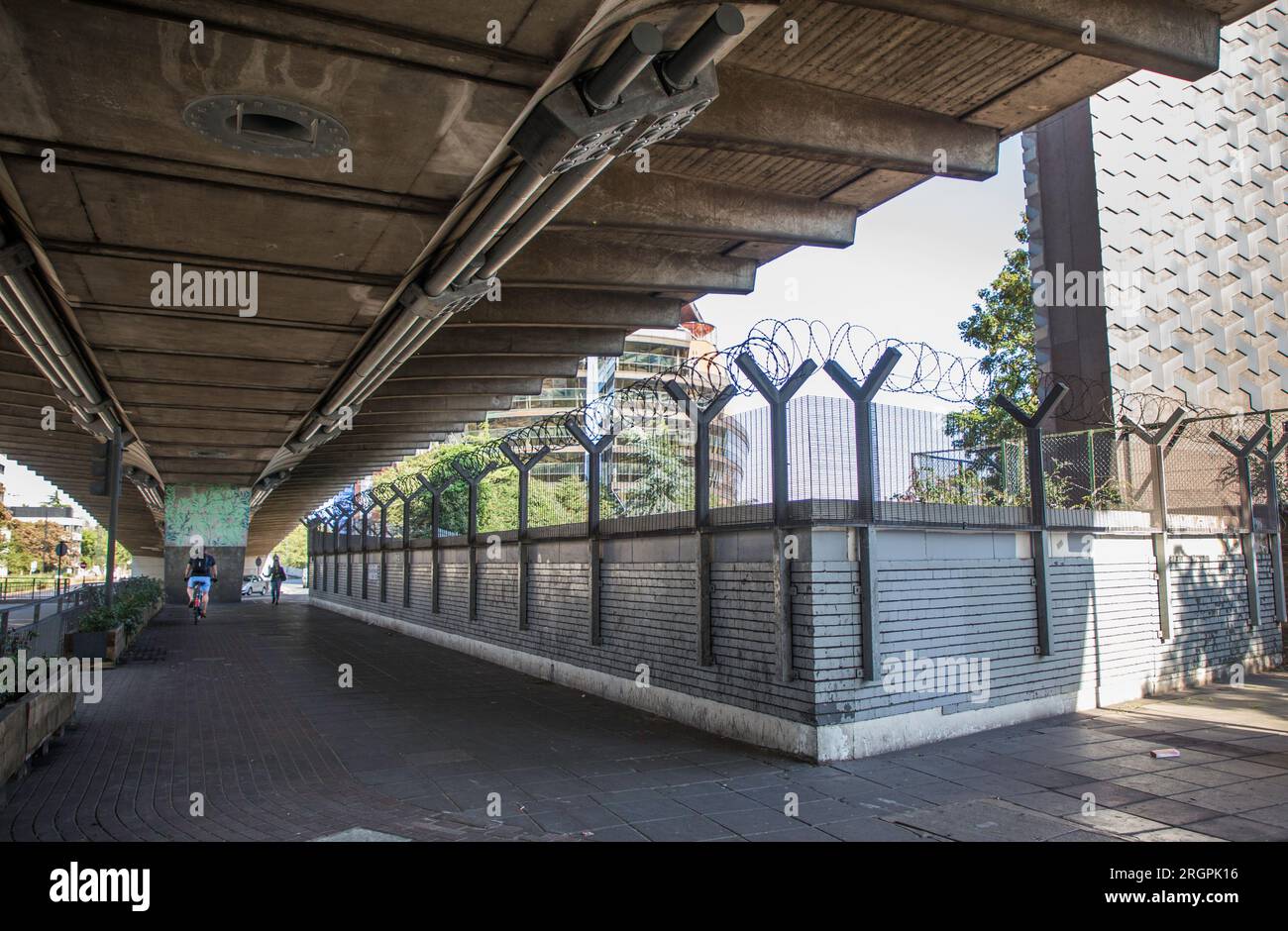 Underneath the Hammersmith Flyover Hammersmith West London, public ...