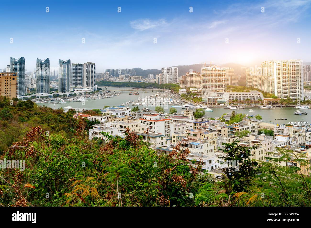 Aerial panorama famous sanya town hi-res stock photography and images ...