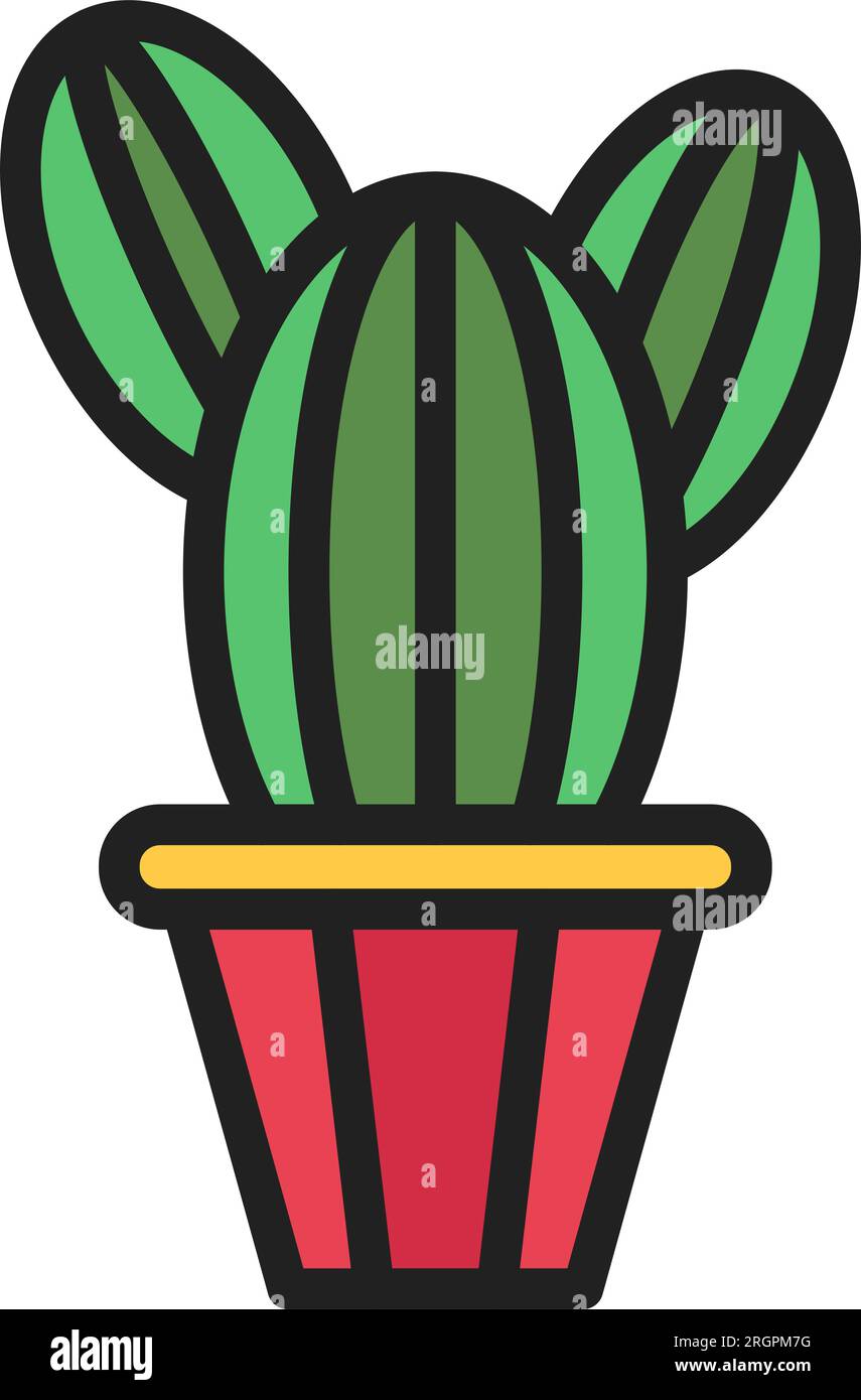 Cactus icon image Cut Out Stock Images & Pictures - Alamy