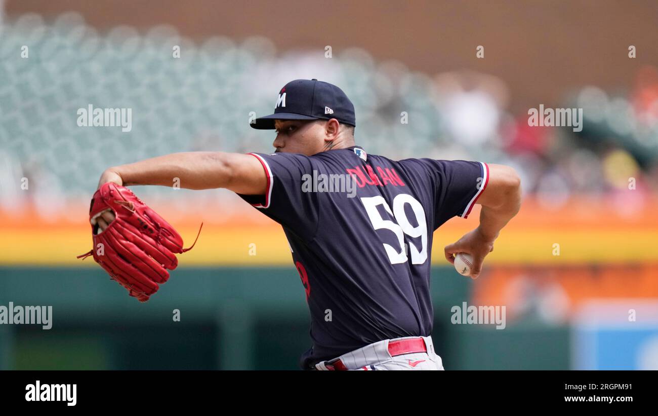 Minnesota Twins' Jhoan Duran plays during a baseball game, Thursday ...