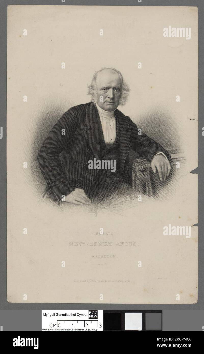 Revd. Henry Angus before 1865 by John Cochran Stock Photo - Alamy