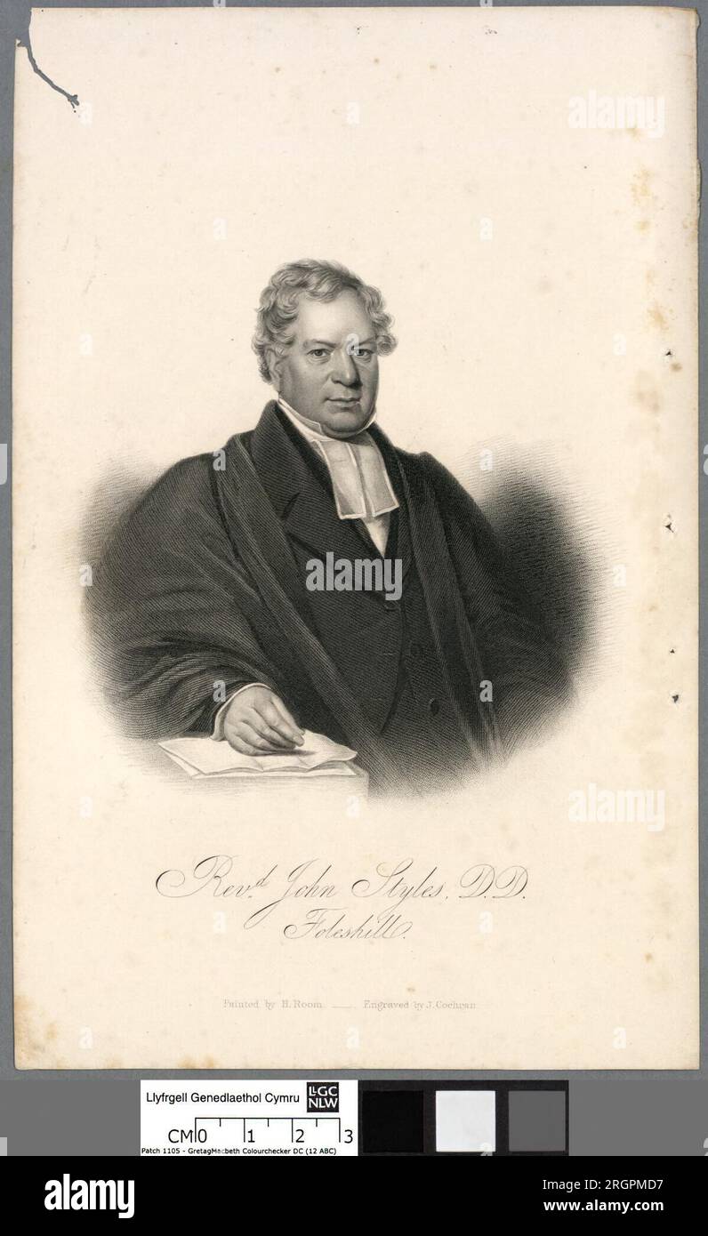 John Styles D.D before 1848 by John Cochran Stock Photo - Alamy