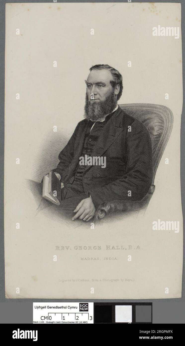George Hall, B.A. Madras, India before 1865 by John Cochran Stock Photo ...