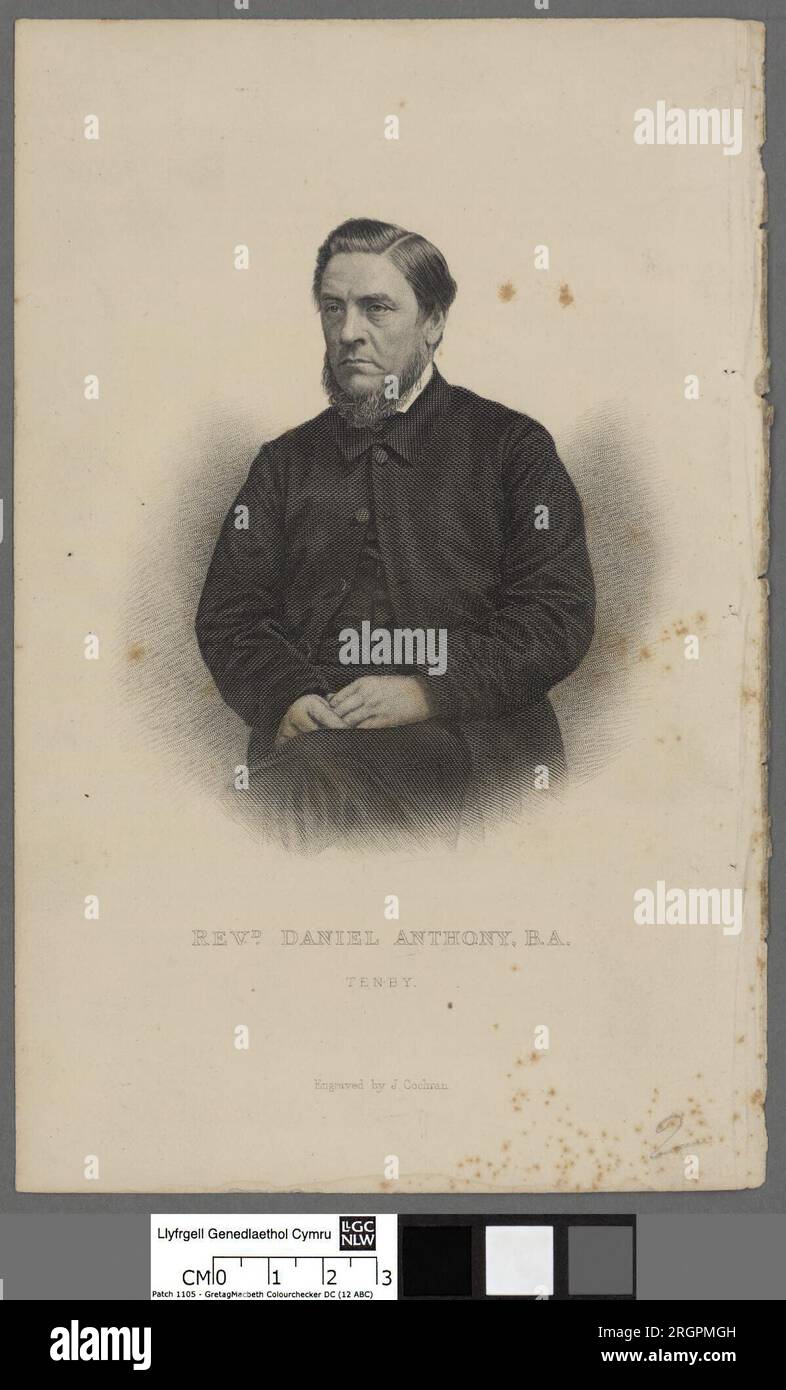 Daniel Anthony, B.A circa 1846 by John Cochran Stock Photo - Alamy