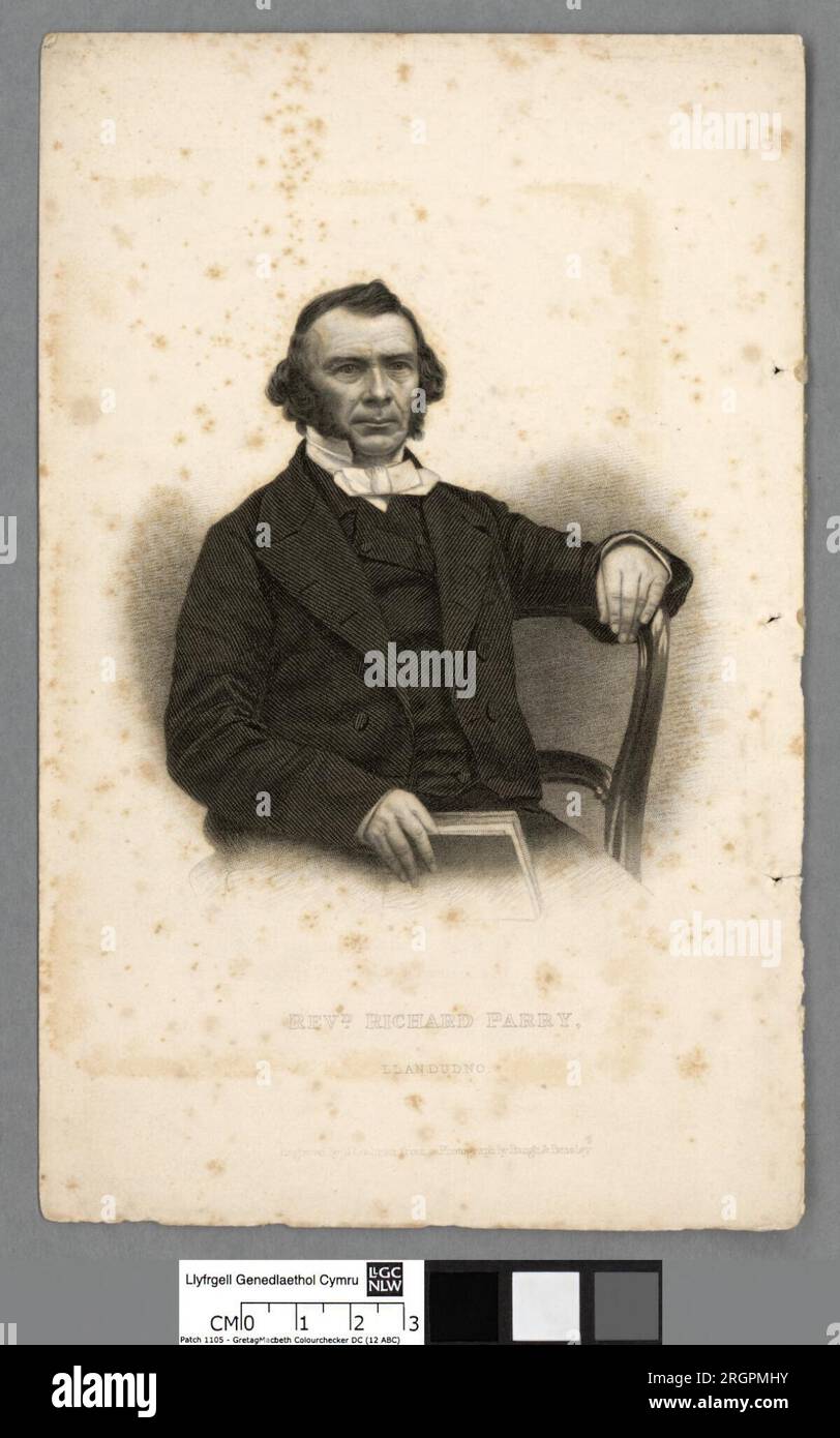 Revd. Richard Parry, Llandudno circa 1840 by John Cochran Stock Photo ...