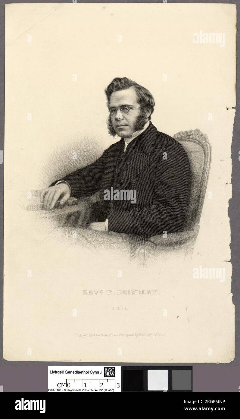 Revd. R. Brindley, Bath circa 1840 by John Cochran Stock Photo - Alamy