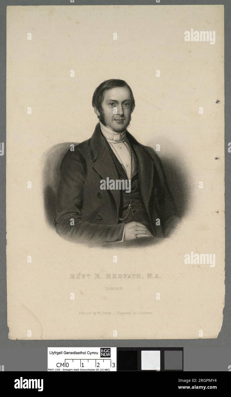 Revd. R. Redpath, M.A., London 1850 by John Cochran Stock Photo - Alamy