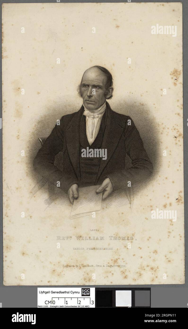 (Late) Revd. William Thomas, Sardis, Pembrokeshire circa 1860 by John ...