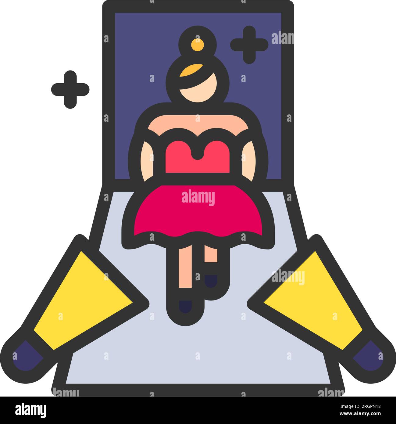 Catwalk Icon Image Stock Vector Image & Art - Alamy