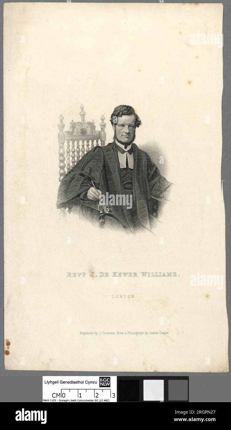 Revd. J. de Kewer Williams, London circa 1840 by John Cochran Stock ...