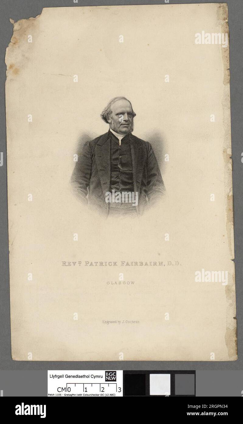 Patrick Fairbairn, D.D., Glasgow circa 1860 by John Cochran Stock Photo ...