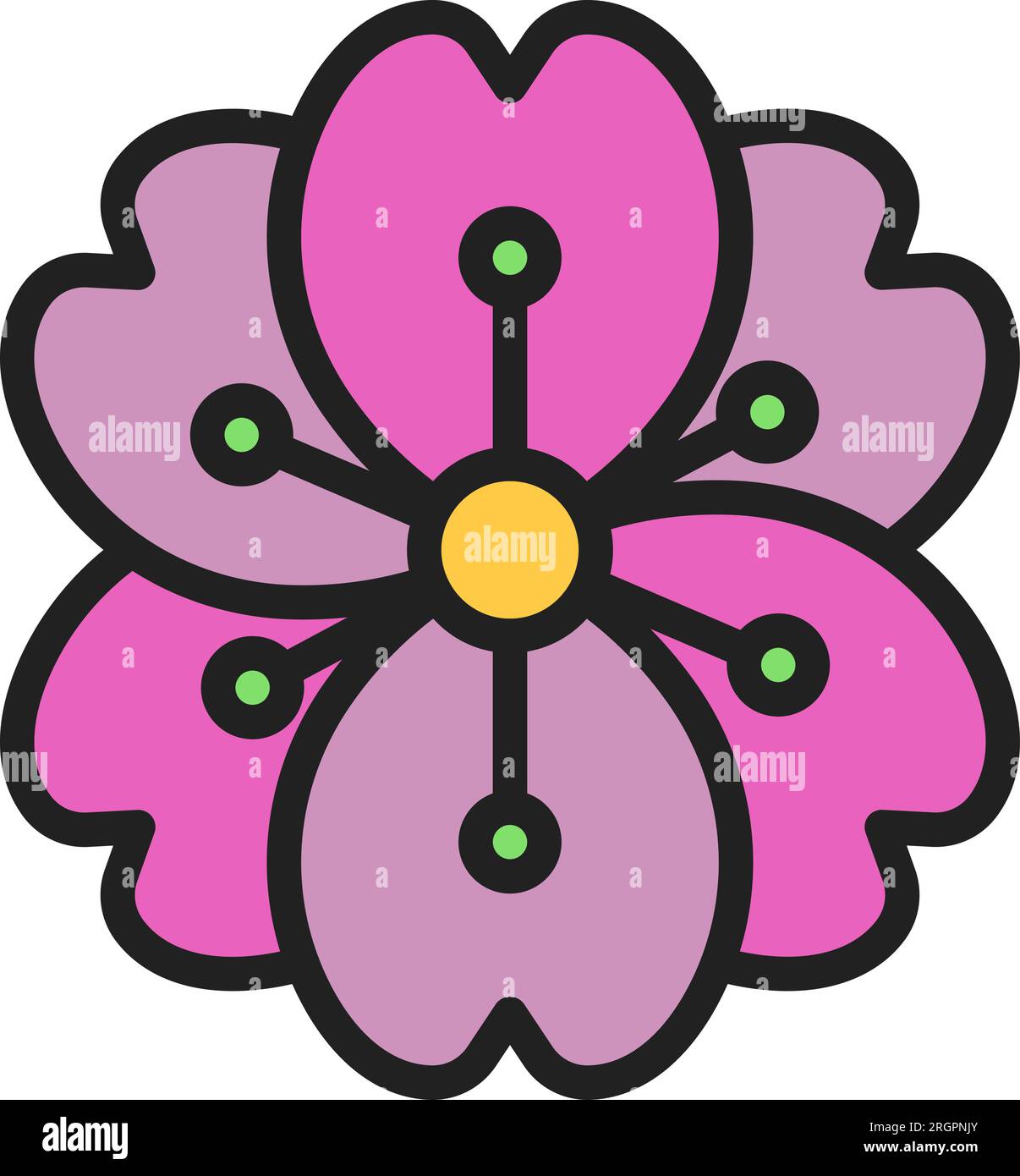 Cherry Blossom Icon Image Stock Vector Image & Art - Alamy