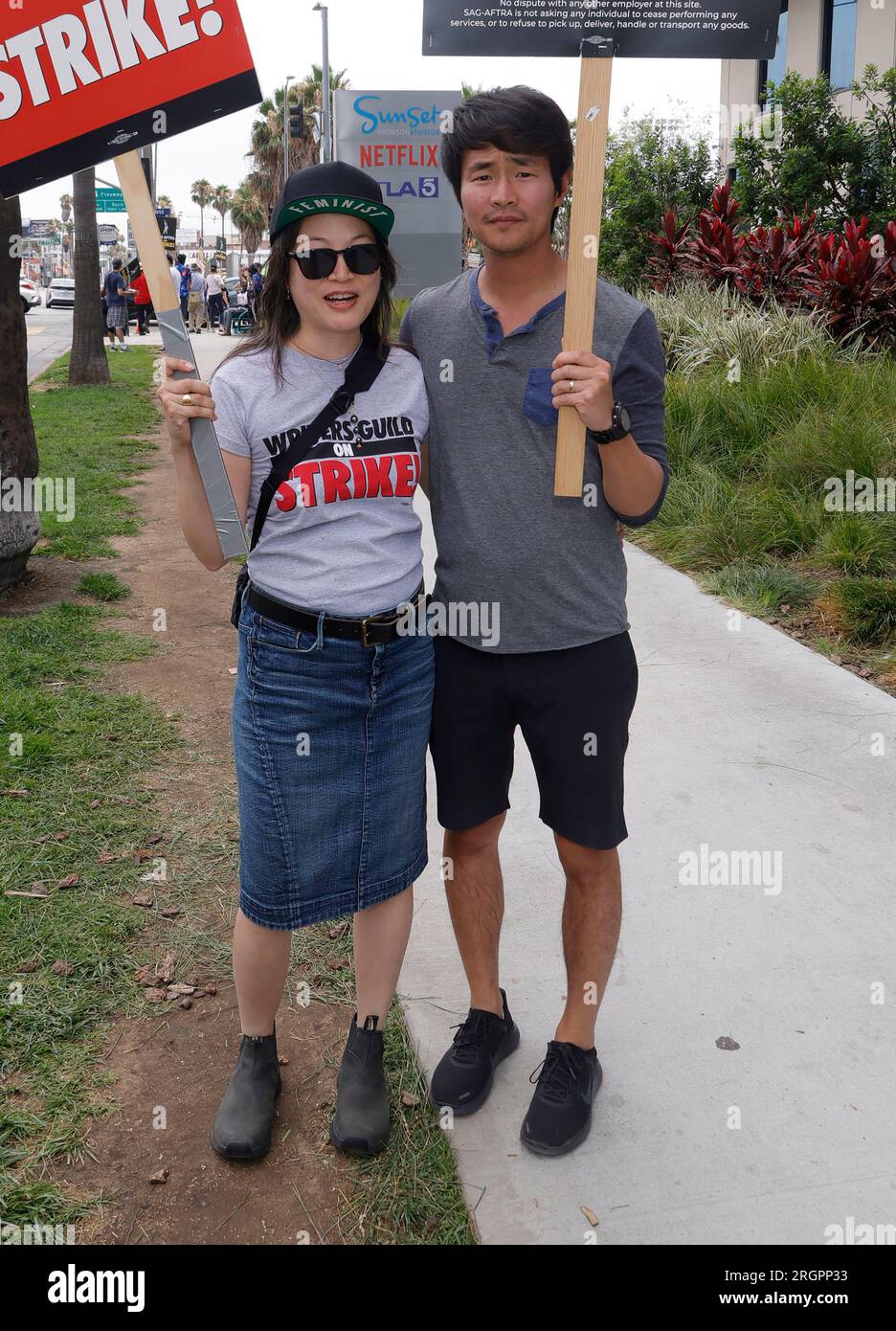 Hollywood, Ca. 10th Aug, 2023. Carla Ching, Christopher Larkin at the ...