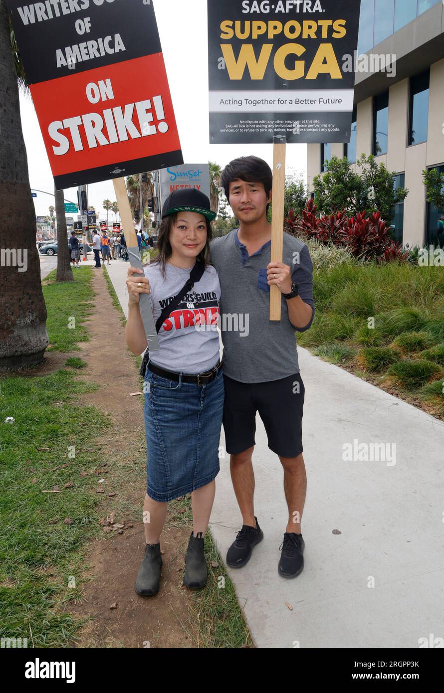Hollywood, Ca. 10th Aug, 2023. Carla Ching, Christopher Larkin at the ...